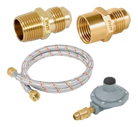 Kit Instalación P Gas Incluye Regulador Niple Y Manguera