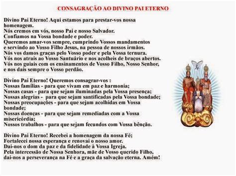 Graças e Louvores ao Nosso Deus Consagração ao Divino Pai Eterno