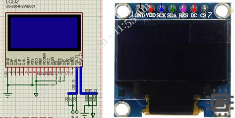 arduino ds1307rtc and ssd1306 oled display in proteus