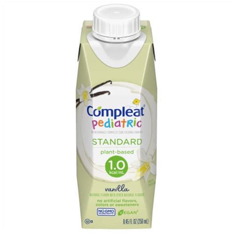 Compleat Pediatric Standard Vanilla Tube Feeding Formula 8 45 Fl Oz