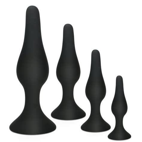 Fidech 4pcs Butt Plug For Women And Men Anal Plug Set Training Kit Butt Plug Trainer Set