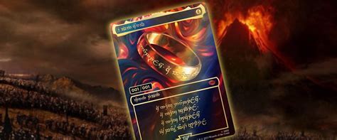 Coveted Magic The Gathering The One Ring Card Has Been Found Valued