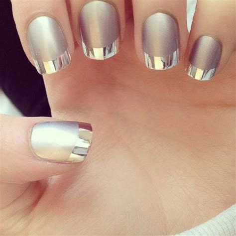 Most Awesome Mirror And Metallic Nail Art Ideas Metallic Nail Art