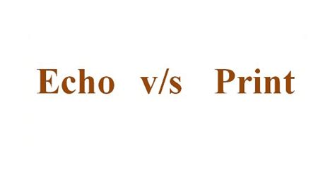 Echo Php