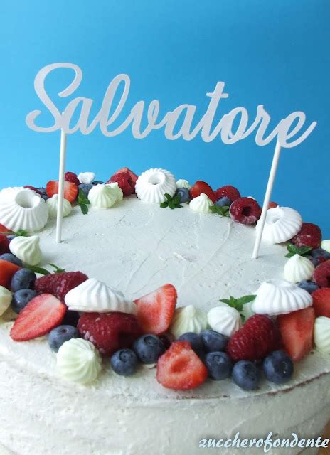 Zuccherofondente Naked Cake Ai Frutti Di Bosco