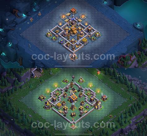 Melhor Layout CV9 Base Do Construtor Link COC Clash Of Clans 2023