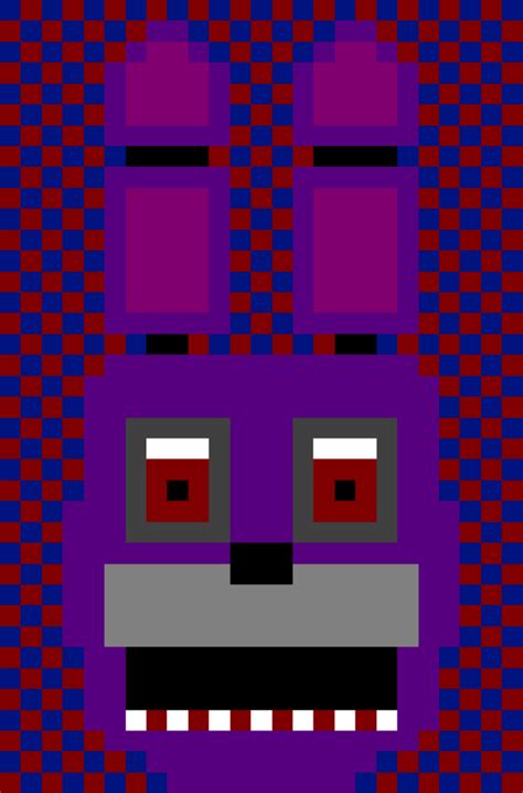 Bonnie Head Pixel Art By DimensionalSkull On DeviantArt