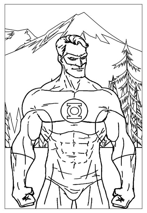 Desenhos Do Lanterna Verde Para Colorir E Pintar