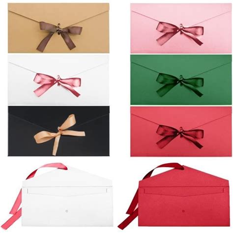 Osuter 24PCS Enveloppes en Papier Kraft Mini Rétro Enveloppes Cartes de