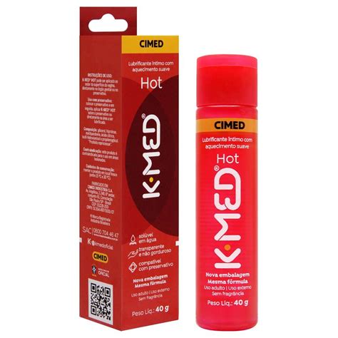 K med Hot Gel Lubrificante íntimo Fire 40g Cimed Gall Sex Shop