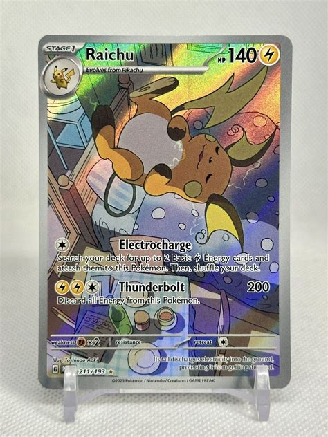 Raichu 211 193 Pokemon Paldea Evolved Illustration Rare Full Art NM EBay