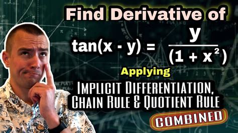 implicit differentiation chain rule and quotient rule combined tan x y y 1 x 2