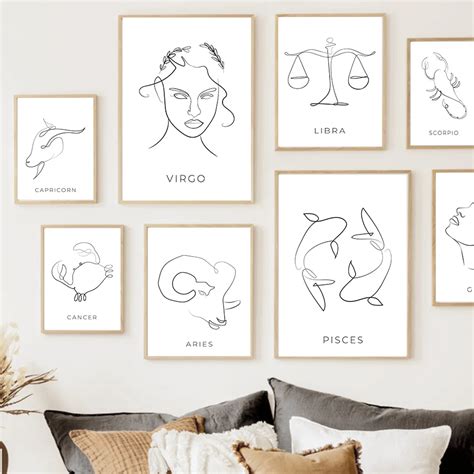 Home Living Wall Décor Home Décor Minimalist Print Aries Printable
