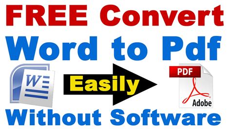 How To Convert Word To Pdf Without Software For Free Word To Pdf Free