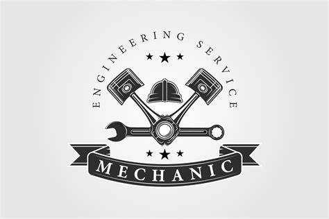 Mechanic Logo Vintage Vector Design Ubicaciondepersonas Cdmx Gob Mx