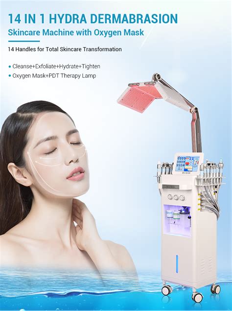 Hydro H2o2 Facial Reskin Dermabrasion Pdt Light Therapy Professional 14