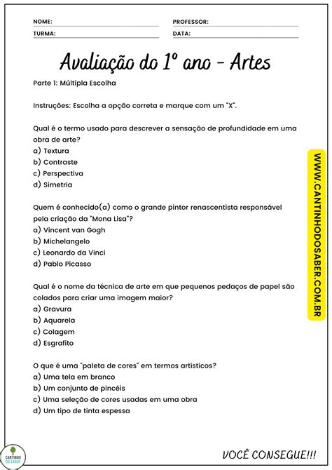Atividade Ano De Artes Image To U