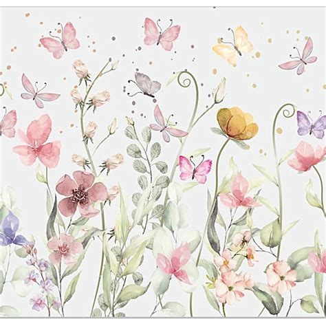 Papel De Parede Jardim Encantado Flores Elo Produtos Especiais