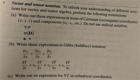 1 vector and tensor notation to refresh your
