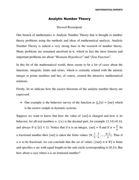 pdf analytic number theory
