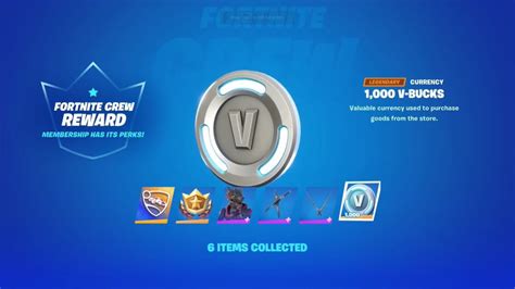 Fortnite Crew Membership December Skull Scout V Bucks And Much