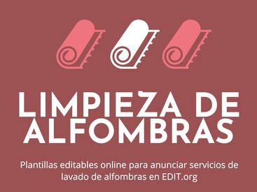 Carteles Para Empresas De Limpieza Editables