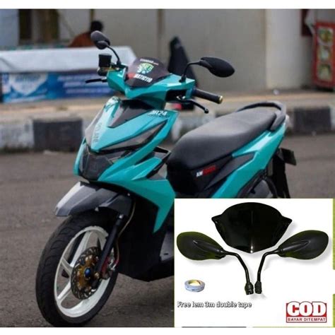 Jual Paket Visor Variasi All New Honda Beat Esp Plus Kaca Spion X1