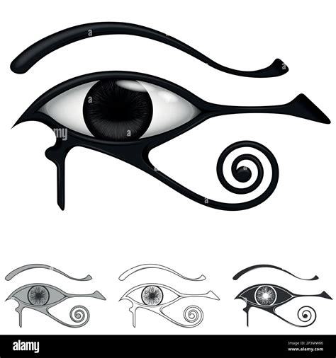 Ojo de horus símbolo y amuleto de protección que se origina en el