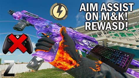 Bo Warzone Aim Assist On Kbm Best Rewasd Config Youtube