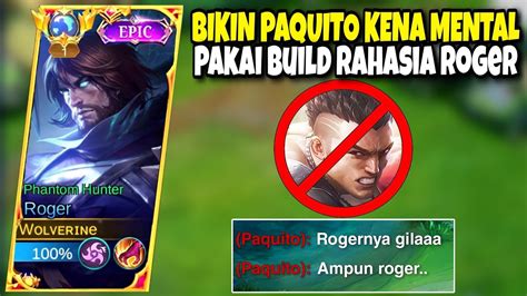 BEGINI CARA ROGER BIKIN PAQUITO KENA MENTAL PAKAI BUILD RAHASIA ROGER