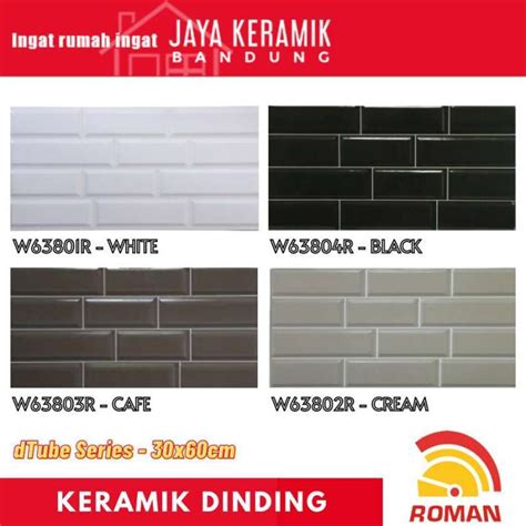 Jual Keramik Dinding Roman DTube Series 30x60 W63804R Di Seller