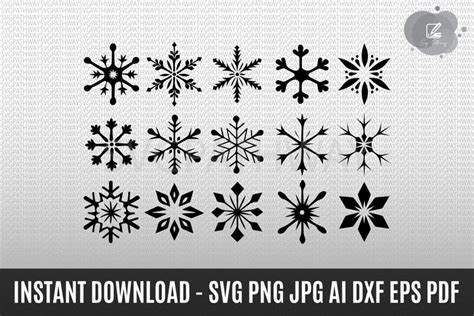 Snowflake SVG Bundle Christmas Snowflake SVG