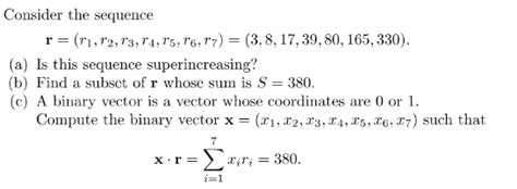 solved consider the sequence