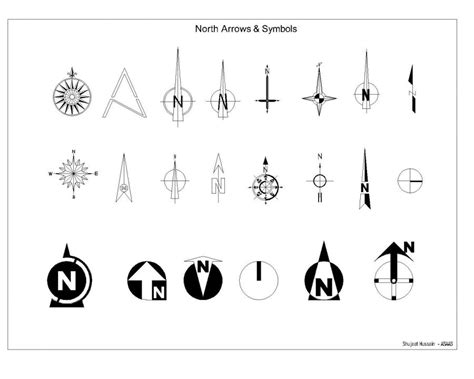 North Arrows Symbols 3 Thousands Of Free CAD Blocks