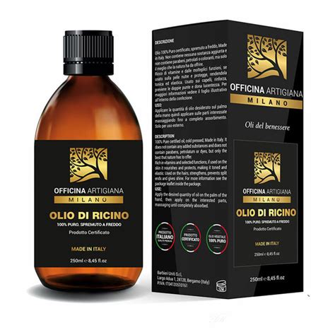 Officina Artigiana Reines Rizinusöl kaltgepresst 250 ml