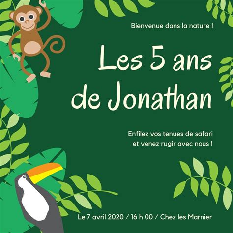 Page 2 Carte d invitation anniversaire 1283 modèles gratuits Canva