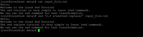 linux sed replace how linux sed replace command works