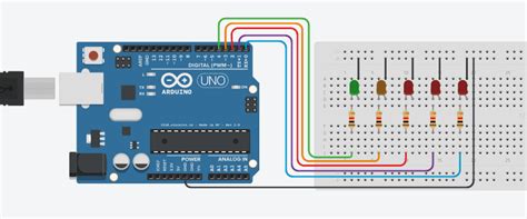 membuat lampu led berjalan menggunakan arduino uno warriornux