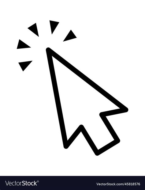Klicken Sie Auf Cursor Set Computer Zeiger Hand Und Pfeil