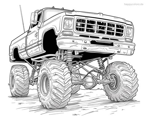 Monstertruck Ausmalbilder Kostenlose Malvorlagen F R Alle