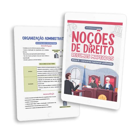 RESUMOS MAPEADOS NOÇÕES DE DIREITO BLOCO 8 DO CNU ESTUDE JESSICA