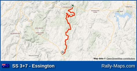 SS 3 7 Essington Stage Map Caves Classic Rally 2019 NSWRC