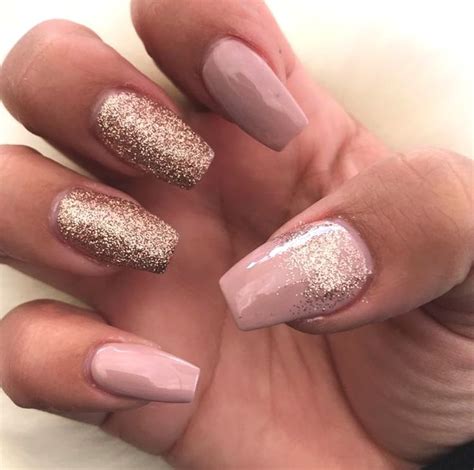 10 Elegant Rose Gold Nail Designs That You Should Try Gold Nails Prom