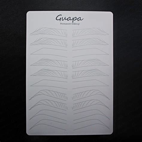 Amazon Guapa 3pcs Male Brow Practice Skin Hair Stroke Practice