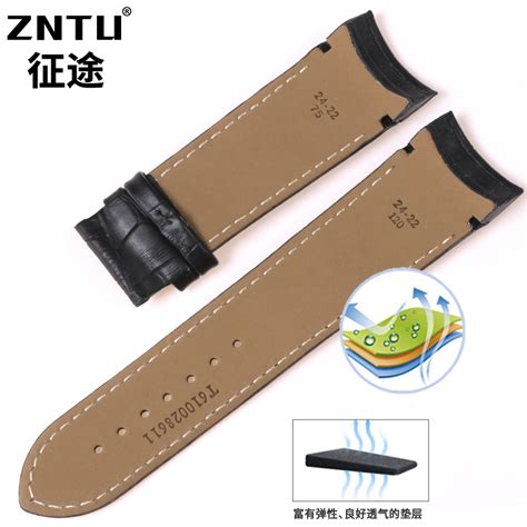 征途适配天梭T035表带库图1853男配件真皮表带T035627A手表链24mm 虎窝淘