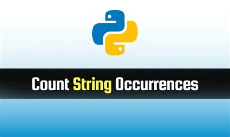 Count String Occurrences In Python Code Allow