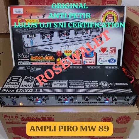 Jual AMPLI WALET PIRO MW 89 MW89 ORIGINAL 3 PLAYER 8 CHANNEL Shopee