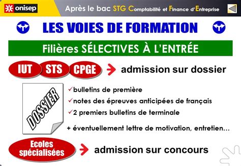 POST BAC FILIERES SELECTIVES FILIERE NON SELECTIVE