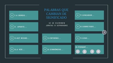 Palabras Que Cambian De Significado