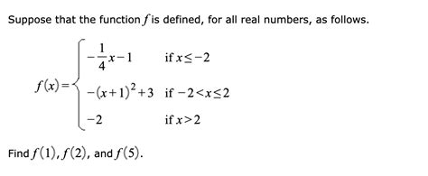 answered suppose that the function f is defined … bartleby